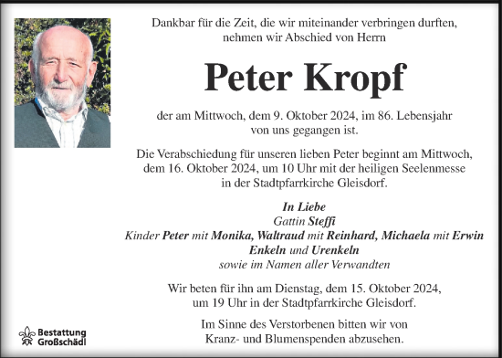 Traueranzeigen | trauer.kleinezeitung.at